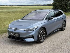 Zils Volkswagen ID.7 2025 Vilkaviškis, ar dzinēja tilpumu 0.00 L un nobraukumu 11 tūkst. km par 38500 €, foto  vietnē AUTOMOTO.COM.LV