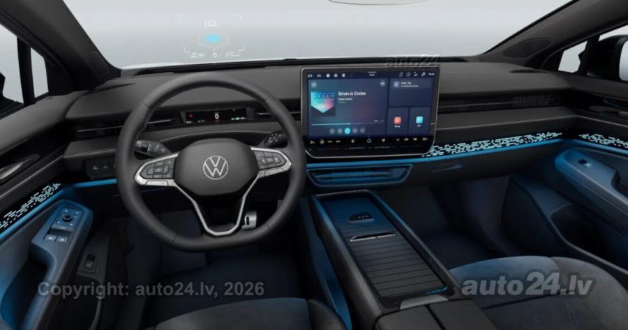 Grey Volkswagen ID.7 2026 in Tallinn, with an engine capacity of 0.00 L and mileage of 0 thousand km for 49710 €, photo 5 on AUTOMOTO.COM.LV