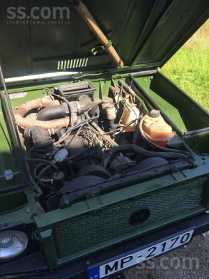 Green Volkswagen Iltis 1979 in Ventspils, with an engine capacity of 1.60 L and mileage of 20 thousand km for 6700 €, photo 3 on AUTOMOTO.COM.LV