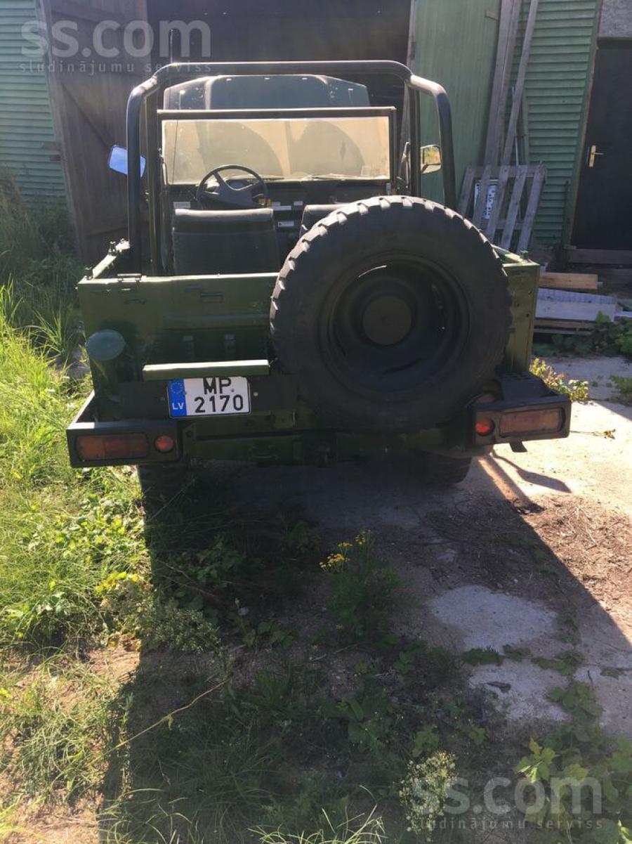 Green Volkswagen Iltis 1979 in Ventspils, with an engine capacity of 1.60 L and mileage of 20 thousand km for 6700 €, photo 4 on AUTOMOTO.COM.LV