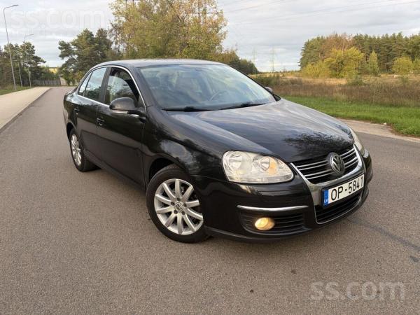 Black Volkswagen Jetta 2007 in Daugavpils, with an engine capacity of 1.90 L and mileage of 331 thousand km for 3100 €, photo 1 on AUTOMOTO.COM.LV