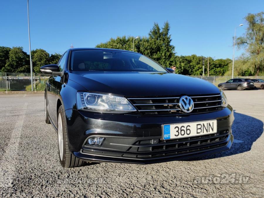 Black Volkswagen Jetta 2014 in Tallinn, with an engine capacity of 1.40 L and mileage of 138 thousand km for 7300 €, photo 4 on AUTOMOTO.COM.LV