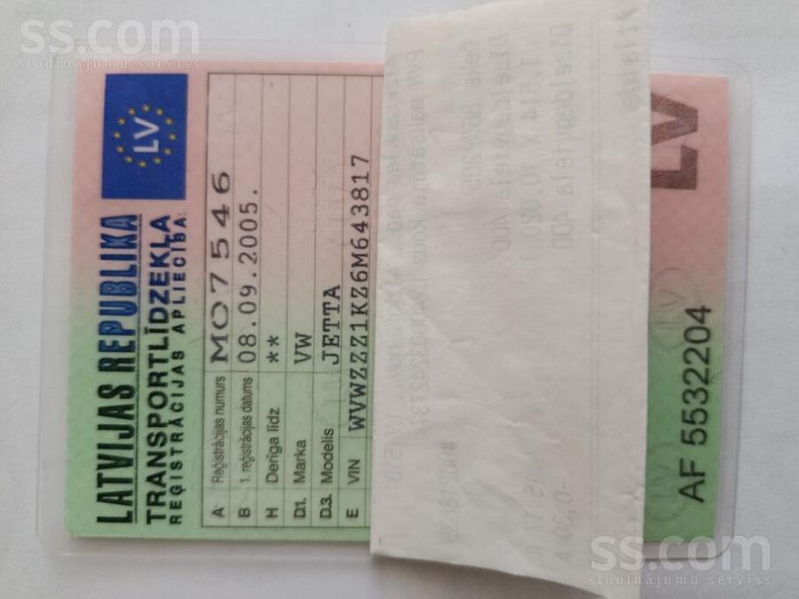 Серый Фольксваген Джетта 2005 в Рига, объемом двигателя 1.90 л и пробегом 431 тыс. км за 1380 €, фото 12 на AUTOMOTO.COM.LV