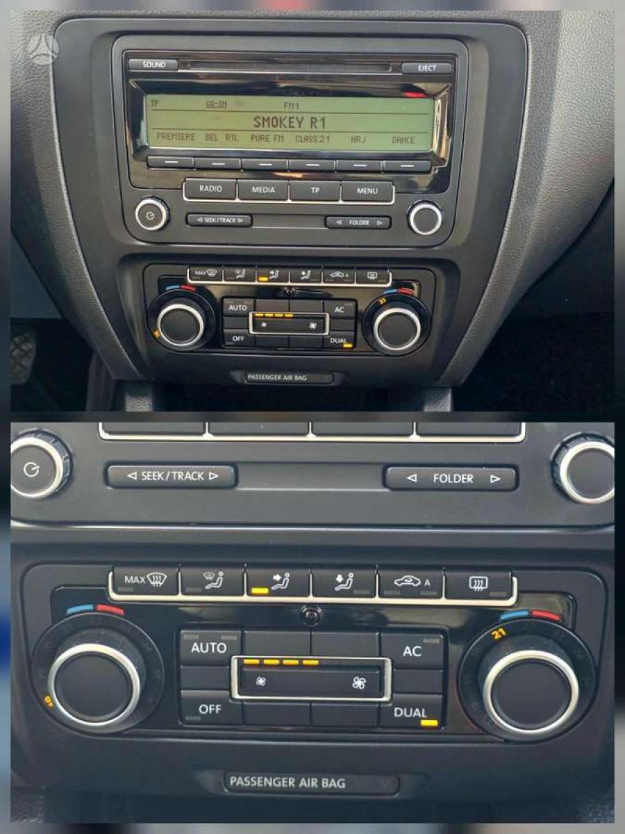 Grey Volkswagen Jetta 2011 in Siauliai, with an engine capacity of 1.60 L and mileage of 115 thousand km for 4450 €, photo 16 on AUTOMOTO.COM.LV