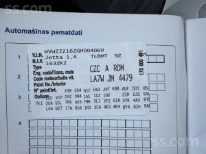 Grey Volkswagen Jetta 2015 in Riga, with an engine capacity of 1.40 L and mileage of 151 thousand km for 6500 €, photo 18 on AUTOMOTO.COM.LV