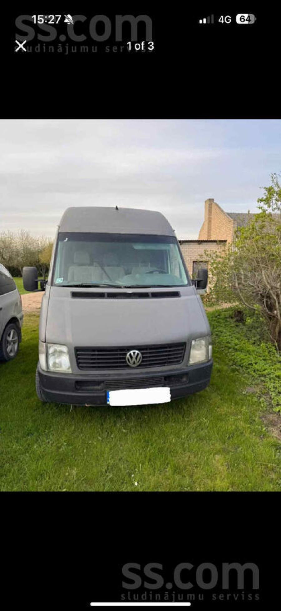 Grey Volkswagen LT 2001 in Liepaja, with an engine capacity of 2.50 L and mileage of 324 thousand km for 1000 €, photo 2 on AUTOMOTO.COM.LV