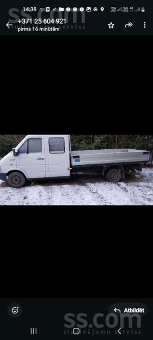 Balts Volkswagen LT 2001 Rīga, ar dzinēja tilpumu 2.50 L un nobraukumu 381 tūkst. km par 5700 €, foto  vietnē AUTOMOTO.COM.LV
