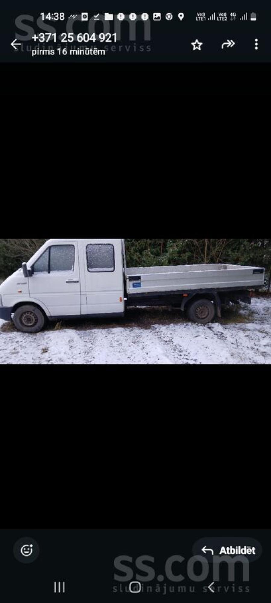 Balts Volkswagen LT 2001 Rīga, ar dzinēja tilpumu 2.50 L un nobraukumu 381 tūkst. km par 5700 €, foto 1 vietnē AUTOMOTO.COM.LV