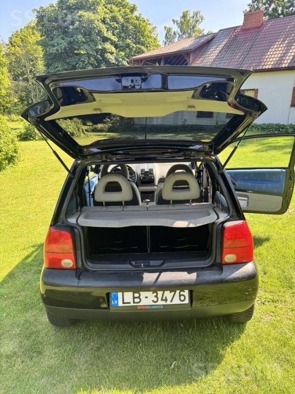 Black Volkswagen Lupo 2000 in Riga, with an engine capacity of 1.40 L and mileage of 200 thousand km for 1550 €, photo 6 on AUTOMOTO.COM.LV