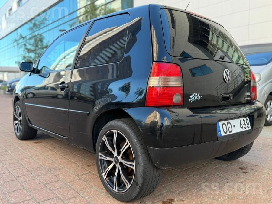 Black Volkswagen Lupo 2003 in Riga, with an engine capacity of 1.00 L and mileage of 0 thousand km for 1400 €, photo 5 on AUTOMOTO.COM.LV
