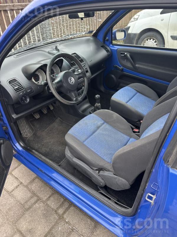 Blue Volkswagen Lupo 1999 in Jelgava, with an engine capacity of 1.00 L and mileage of 200 thousand km for 669 €, photo 3 on AUTOMOTO.COM.LV