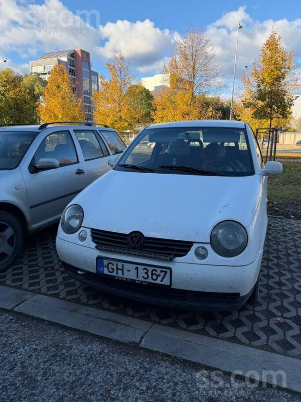 White Volkswagen Lupo 1999 in Riga, with an engine capacity of 1.70 L and mileage of 392 thousand km for 490 €, photo 1 on AUTOMOTO.COM.LV