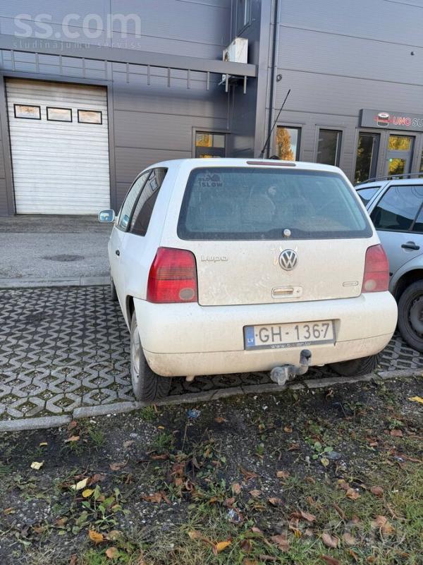 White Volkswagen Lupo 1999 in Riga, with an engine capacity of 1.70 L and mileage of 392 thousand km for 490 €, photo 2 on AUTOMOTO.COM.LV