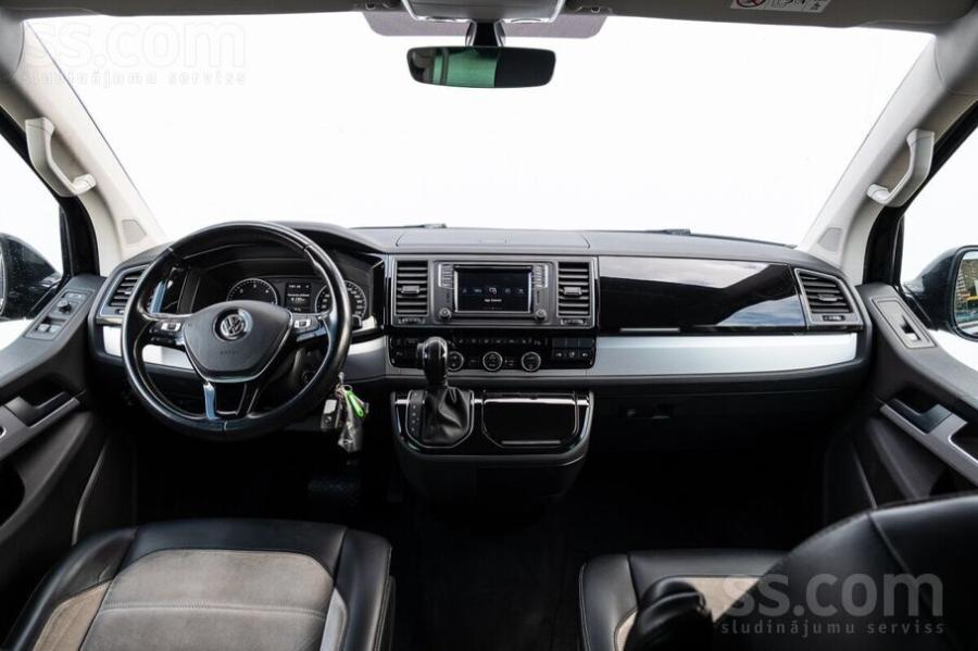 Black Volkswagen Multivan 2018 in Riga, with an engine capacity of 2.00 L and mileage of 212 thousand km for 27950 €, photo 13 on AUTOMOTO.COM.LV