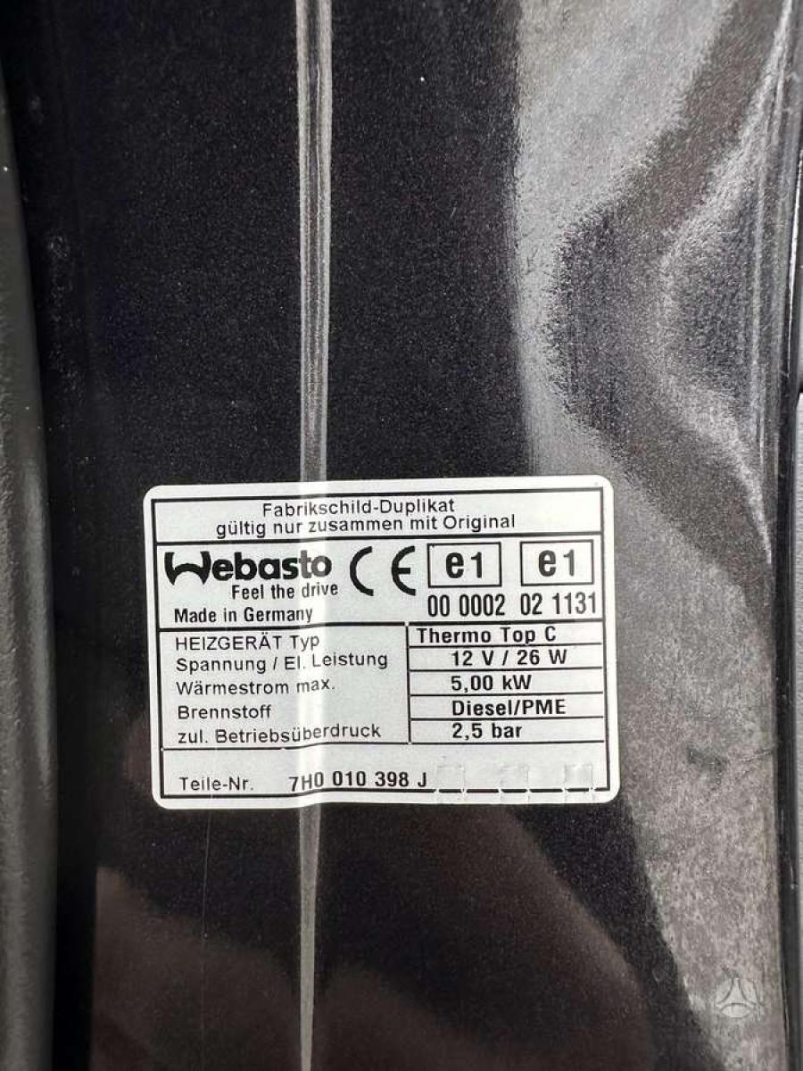 Черный Фольксваген Мультиван 2007 в Шяуляй, объемом двигателя 2.50 л и пробегом 294 тыс. км за 9250 €, фото 40 на AUTOMOTO.COM.LV