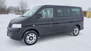 Black Volkswagen Multivan 2008 in Klaipeda, with an engine capacity of 2.50 L and mileage of 278 thousand km for 7690 €, photo 14 on AUTOMOTO.COM.LV