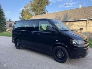 Black Volkswagen Multivan 2010 in Kaunas, with an engine capacity of 1.97 L and mileage of 276 thousand km for 9990 €, photo 9 on AUTOMOTO.COM.LV