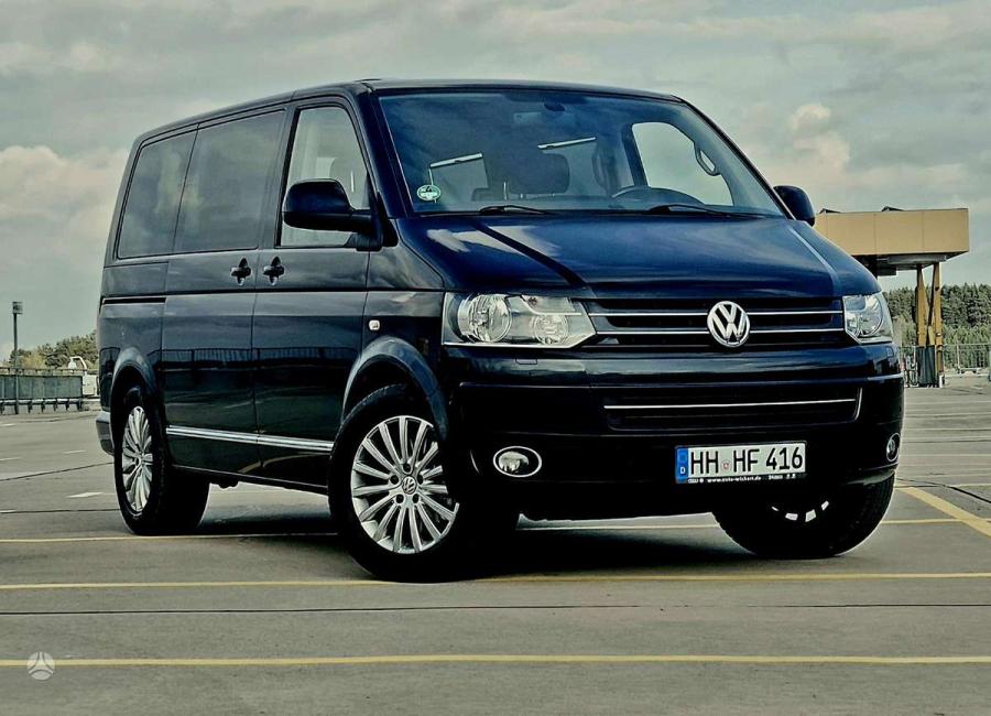 Black Volkswagen Multivan 2011 in Vilnius, with an engine capacity of 2.00 L and mileage of 199 thousand km for 14950 €, photo 4 on AUTOMOTO.COM.LV