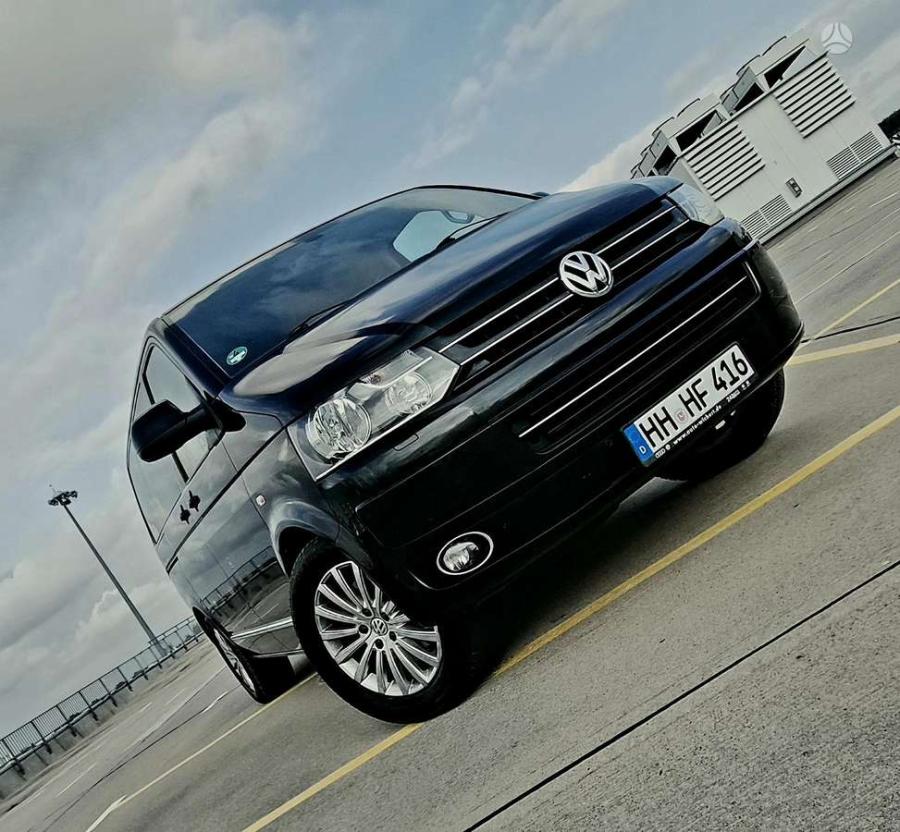 Black Volkswagen Multivan 2011 in Vilnius, with an engine capacity of 2.00 L and mileage of 199 thousand km for 14950 €, photo 6 on AUTOMOTO.COM.LV
