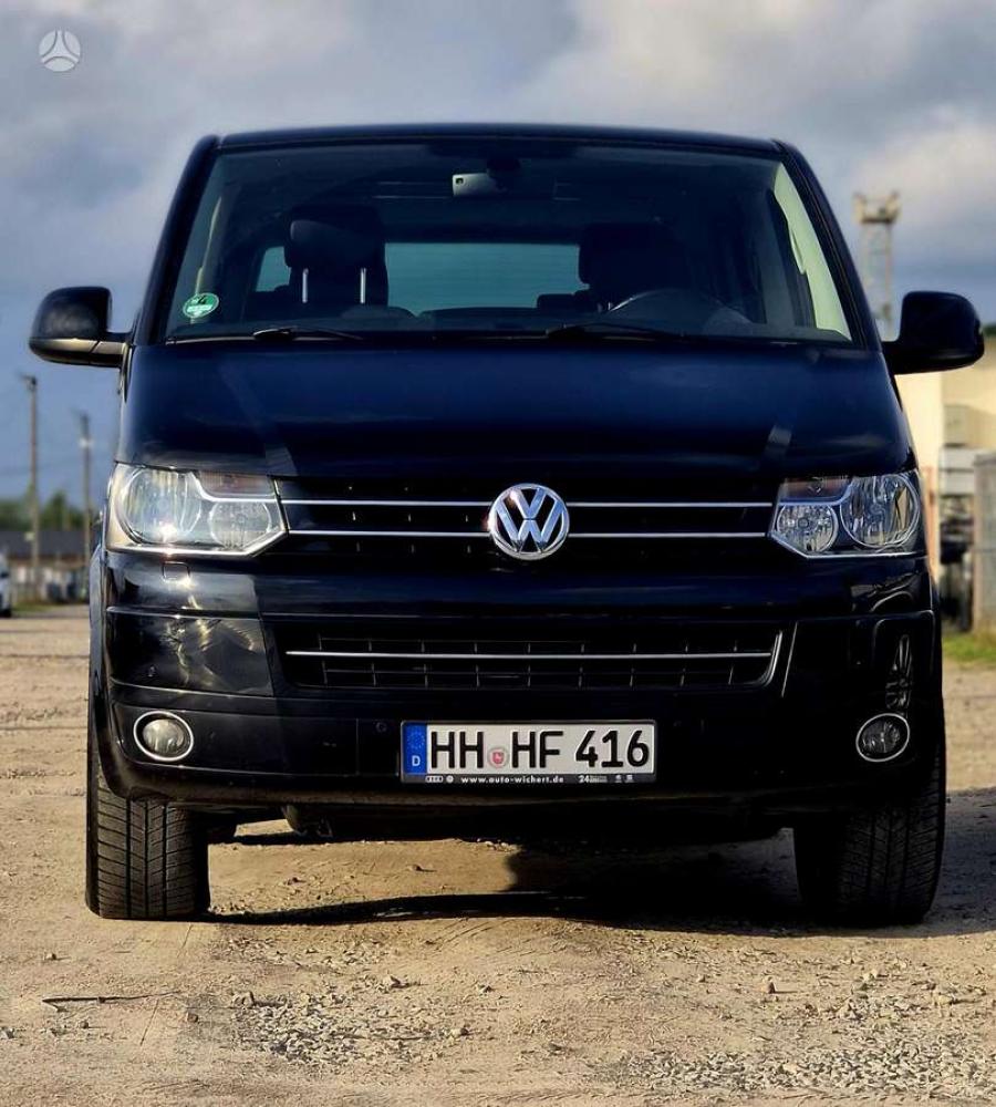 Black Volkswagen Multivan 2011 in Vilnius, with an engine capacity of 2.00 L and mileage of 199 thousand km for 14950 €, photo 8 on AUTOMOTO.COM.LV