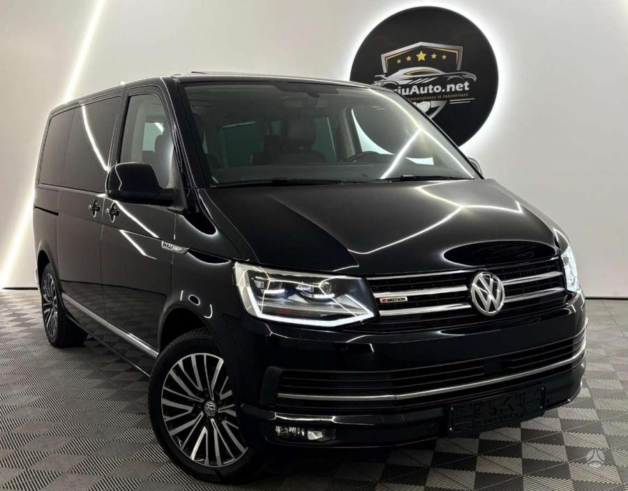 Black Volkswagen Multivan 2017 in Marijampole, with an engine capacity of 1.97 L and mileage of 211 thousand km for 24999 €, photo 1 on AUTOMOTO.COM.LV