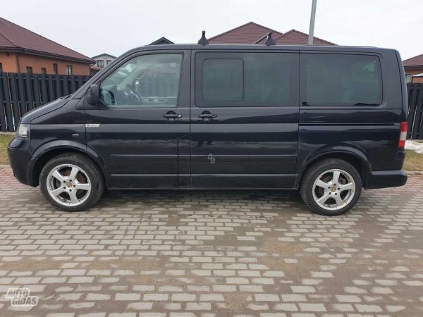 Black Volkswagen Multivan 2005 in Kretinga, with an engine capacity of 2.50 L and mileage of 355 thousand km for 5300 €, photo 8 on AUTOMOTO.COM.LV