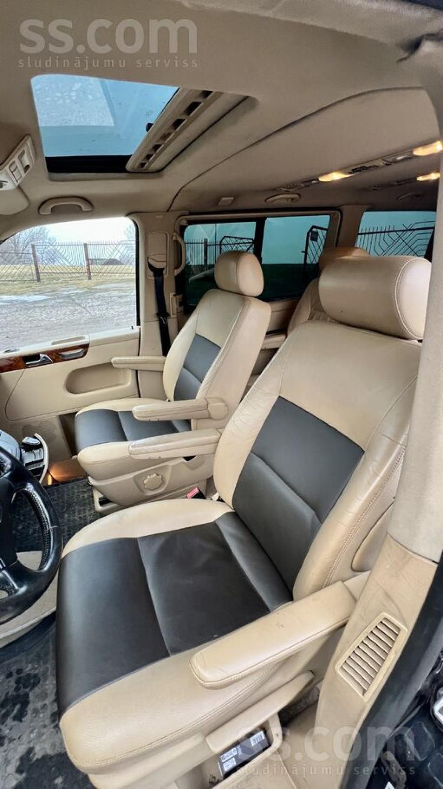 Melns Volkswagen Multivan 2005 Liepāja, ar dzinēja tilpumu 2.50 L un nobraukumu 0 tūkst. km par 8700 €, foto 8 vietnē AUTOMOTO.COM.LV