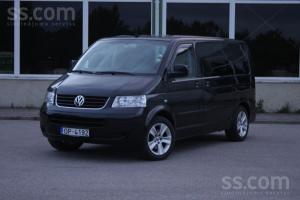 Black Volkswagen Multivan 2005 in Tukums, with an engine capacity of 2.50 L and mileage of 0 thousand km for 8400 €, photo  on AUTOMOTO.COM.LV