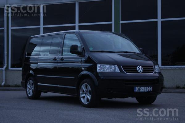 Black Volkswagen Multivan 2005 in Tukums, with an engine capacity of 2.50 L and mileage of 0 thousand km for 8400 €, photo 3 on AUTOMOTO.COM.LV