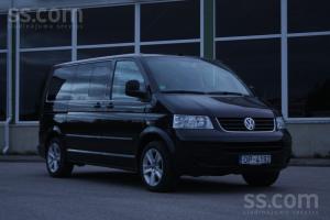 Black Volkswagen Multivan 2005 in Tukums, with an engine capacity of 2.50 L and mileage of 0 thousand km for 8400 €, photo 3 on AUTOMOTO.COM.LV