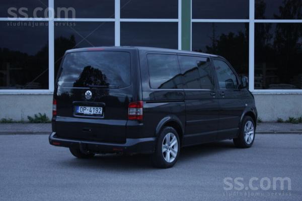 Black Volkswagen Multivan 2005 in Tukums, with an engine capacity of 2.50 L and mileage of 0 thousand km for 8400 €, photo 5 on AUTOMOTO.COM.LV