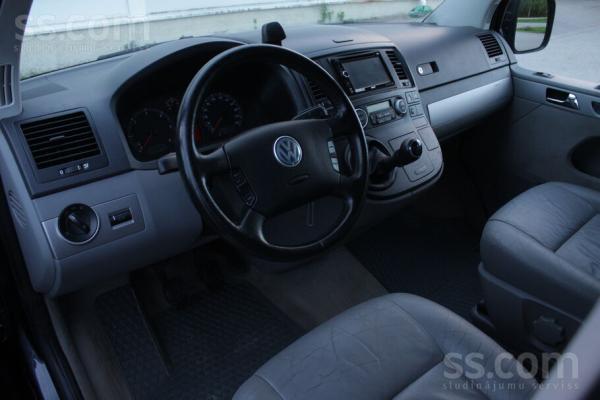 Black Volkswagen Multivan 2005 in Tukums, with an engine capacity of 2.50 L and mileage of 0 thousand km for 8400 €, photo 8 on AUTOMOTO.COM.LV