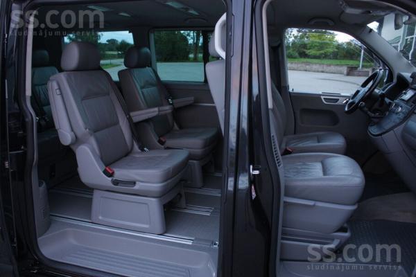 Black Volkswagen Multivan 2005 in Tukums, with an engine capacity of 2.50 L and mileage of 0 thousand km for 8400 €, photo 10 on AUTOMOTO.COM.LV