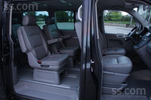 Black Volkswagen Multivan 2005 in Tukums, with an engine capacity of 2.50 L and mileage of 0 thousand km for 8400 €, photo 10 on AUTOMOTO.COM.LV