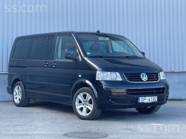 Black Volkswagen Multivan 2005 in Tukums, with an engine capacity of 2.50 L and mileage of 0 thousand km for 8300 €, photo 1 on AUTOMOTO.COM.LV