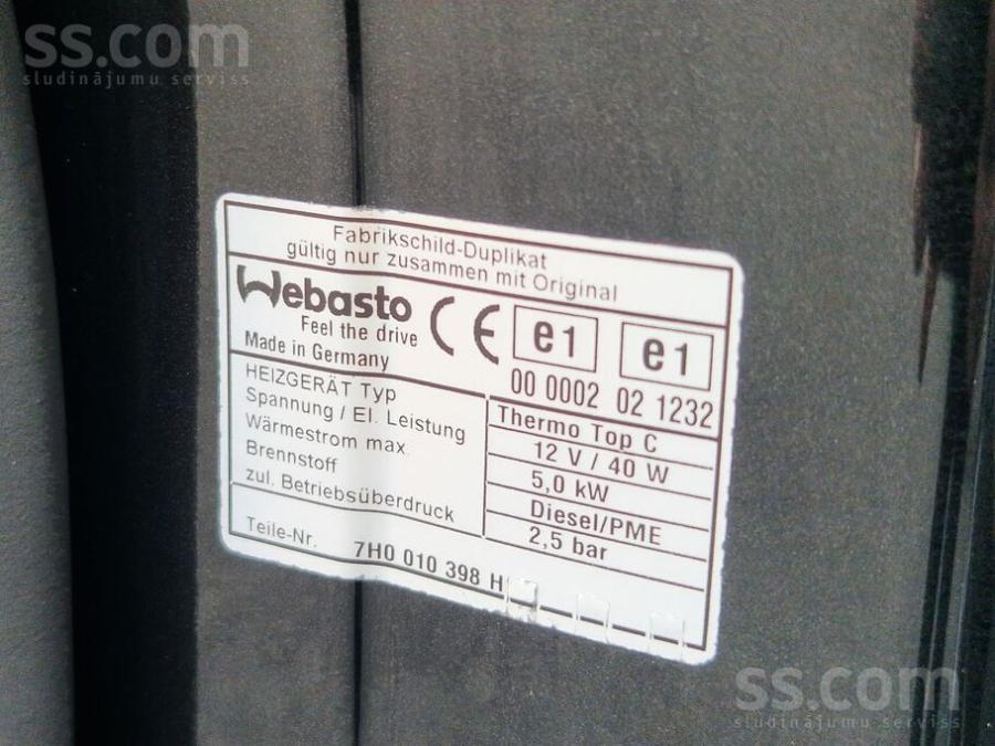 Black Volkswagen Multivan 2006 in Valmiera, with an engine capacity of 2.50 L and mileage of 358 thousand km for 8500 €, photo 27 on AUTOMOTO.COM.LV