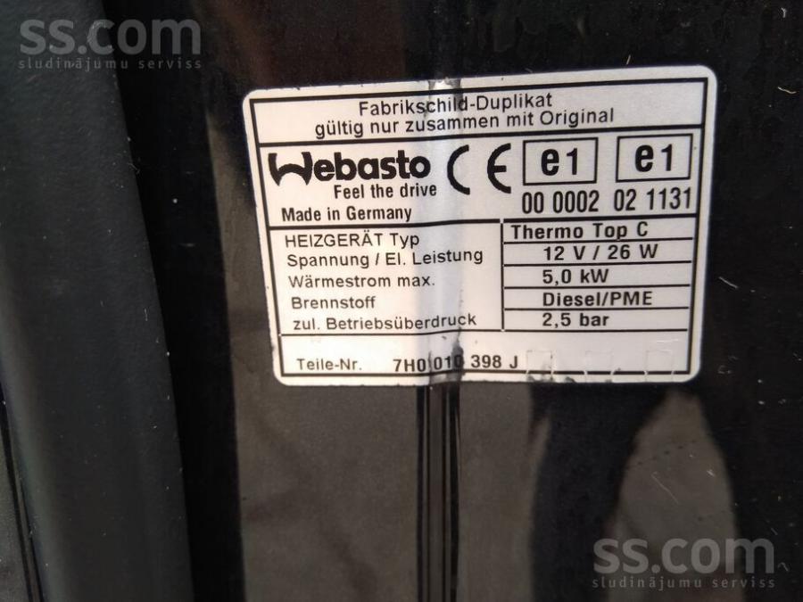 Melns Volkswagen Multivan 2007 Rīga, ar dzinēja tilpumu 1.90 L un nobraukumu 300 tūkst. km par 8598 €, foto 16 vietnē AUTOMOTO.COM.LV