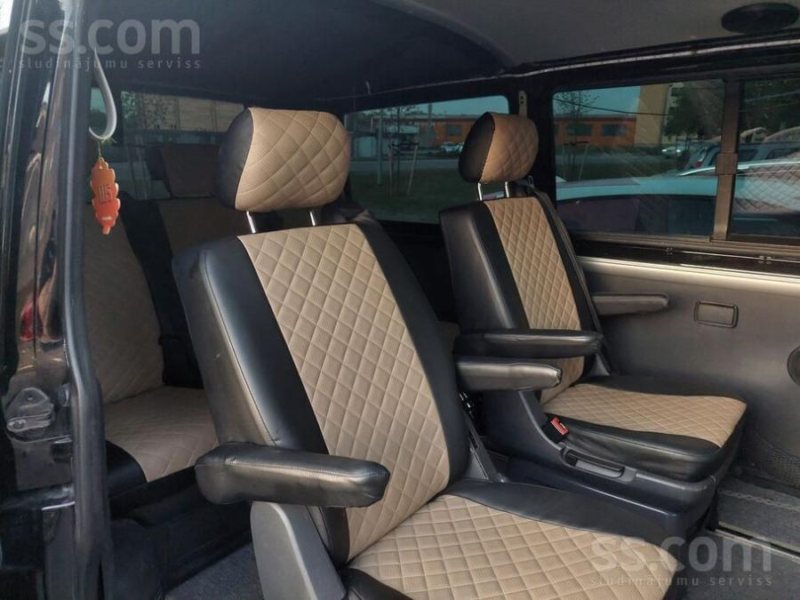 Black Volkswagen Multivan 2008 in Riga, with an engine capacity of 1.90 L and mileage of 243 thousand km for 10000 €, photo 6 on AUTOMOTO.COM.LV