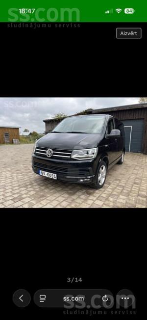 Black Volkswagen Multivan 2015 in Dobele, with an engine capacity of 2.00 L and mileage of 330 thousand km for 19000 €, photo  on AUTOMOTO.COM.LV