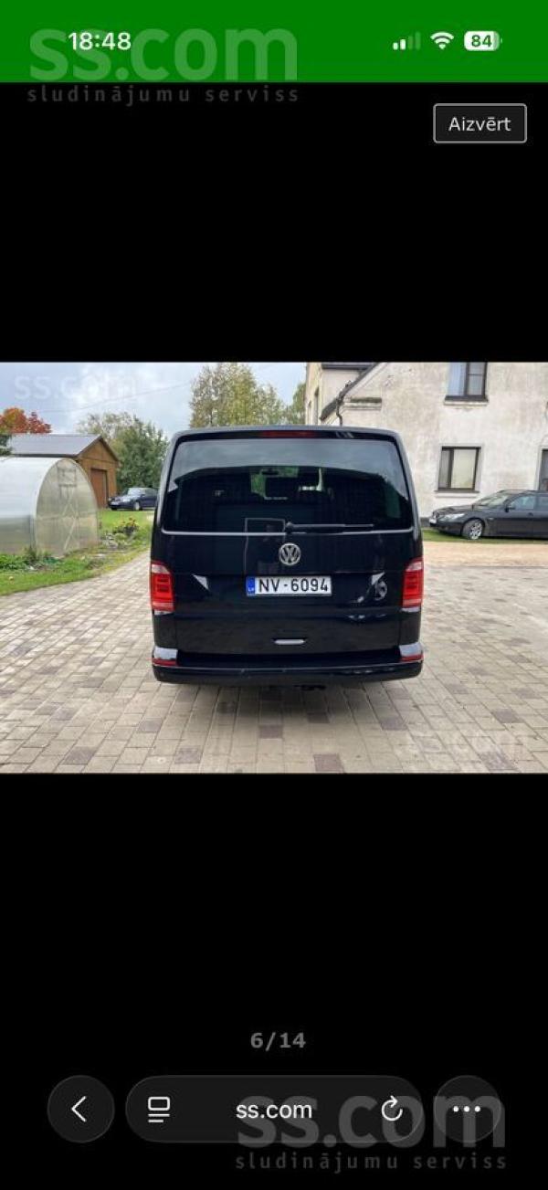 Black Volkswagen Multivan 2015 in Dobele, with an engine capacity of 2.00 L and mileage of 330 thousand km for 19000 €, photo 3 on AUTOMOTO.COM.LV