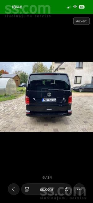 Black Volkswagen Multivan 2015 in Dobele, with an engine capacity of 2.00 L and mileage of 330 thousand km for 19000 €, photo 3 on AUTOMOTO.COM.LV