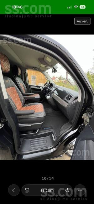 Black Volkswagen Multivan 2015 in Dobele, with an engine capacity of 2.00 L and mileage of 330 thousand km for 19000 €, photo 4 on AUTOMOTO.COM.LV
