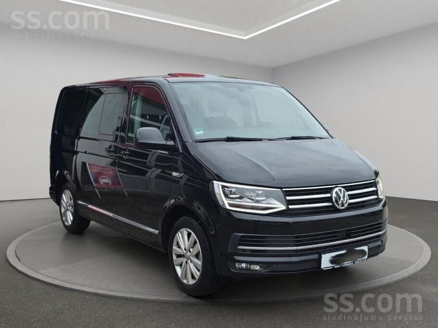 Black Volkswagen Multivan 2017 in Riga, with an engine capacity of 2.00 L and mileage of 269 thousand km for 22650 €, photo 3 on AUTOMOTO.COM.LV