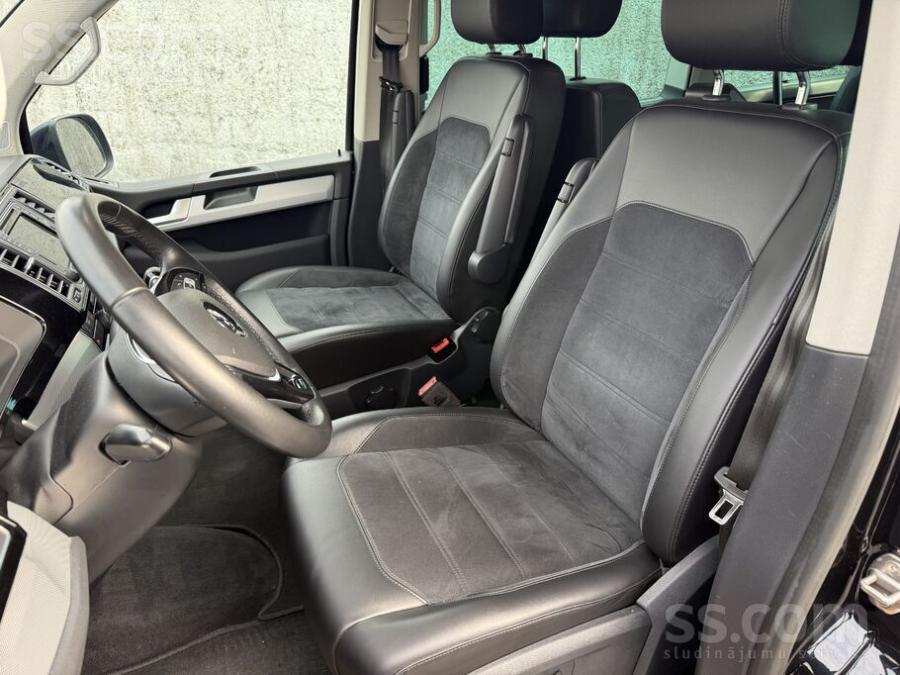 Black Volkswagen Multivan 2020 in Riga, with an engine capacity of 2.00 L and mileage of 165 thousand km for 30990 €, photo 9 on AUTOMOTO.COM.LV
