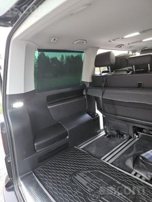 Black Volkswagen Multivan 2021 in Riga, with an engine capacity of 2.00 L and mileage of 124 thousand km for 47000 €, photo 6 on AUTOMOTO.COM.LV