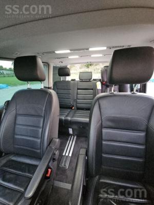 Black Volkswagen Multivan 2021 in Riga, with an engine capacity of 2.00 L and mileage of 124 thousand km for 47000 €, photo 8 on AUTOMOTO.COM.LV