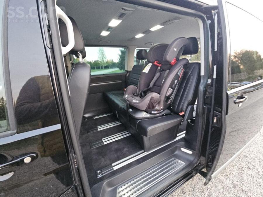 Black Volkswagen Multivan 2021 in Riga, with an engine capacity of 2.00 L and mileage of 124 thousand km for 47000 €, photo 15 on AUTOMOTO.COM.LV