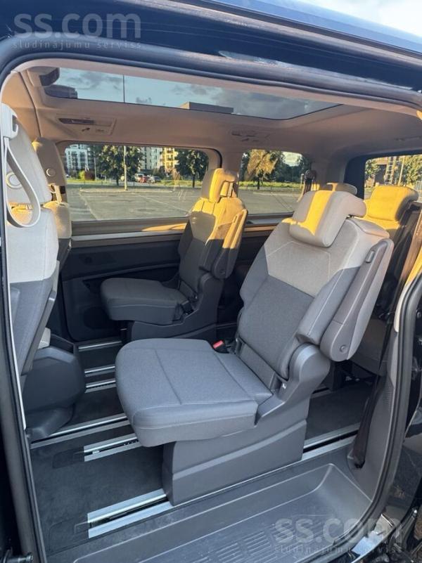 Black Volkswagen Multivan 2023 in Riga, with an engine capacity of 2.00 L and mileage of 35 thousand km for 50000 €, photo 8 on AUTOMOTO.COM.LV