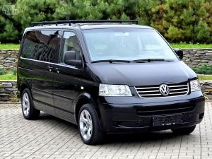 Black Volkswagen Multivan 2006 in Vilnius, with an engine capacity of 2.50 L and mileage of 265 thousand km for 7900 €, photo 12 on AUTOMOTO.COM.LV