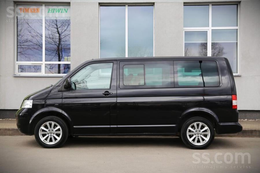 Black Volkswagen Multivan 2007 in Riga, with an engine capacity of 2.50 L and mileage of 357 thousand km for 7495 €, photo 3 on AUTOMOTO.COM.LV